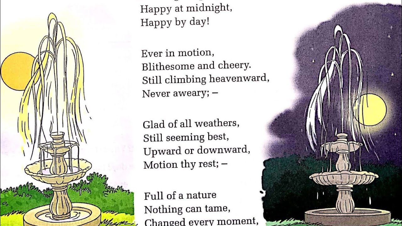 The Fountain Poem By James Russell Lowell | Gulmohar English Reader ...