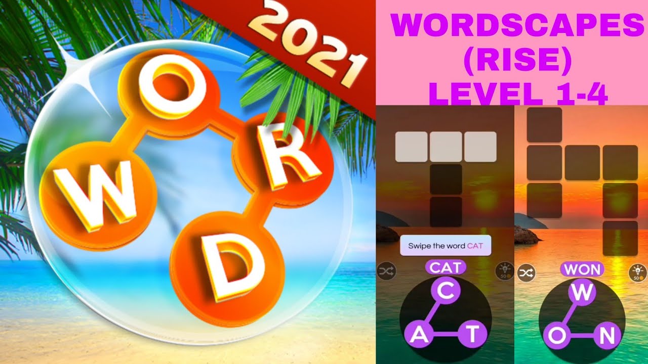 #WORDSCAPES | WORDSCAPES LEVEL 1-4 {RISE} | - YouTube