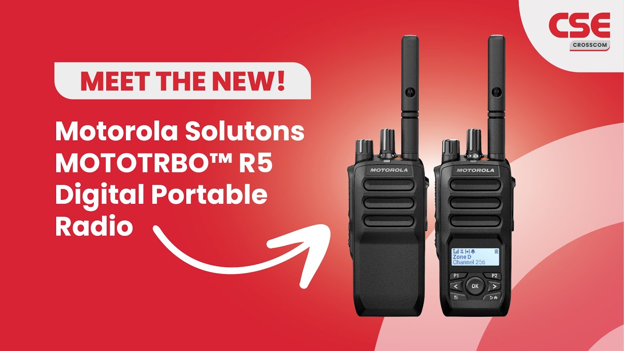 Motorola Solutions MOTOTRBO R5 Digital Portable Two-Way Radio - YouTube