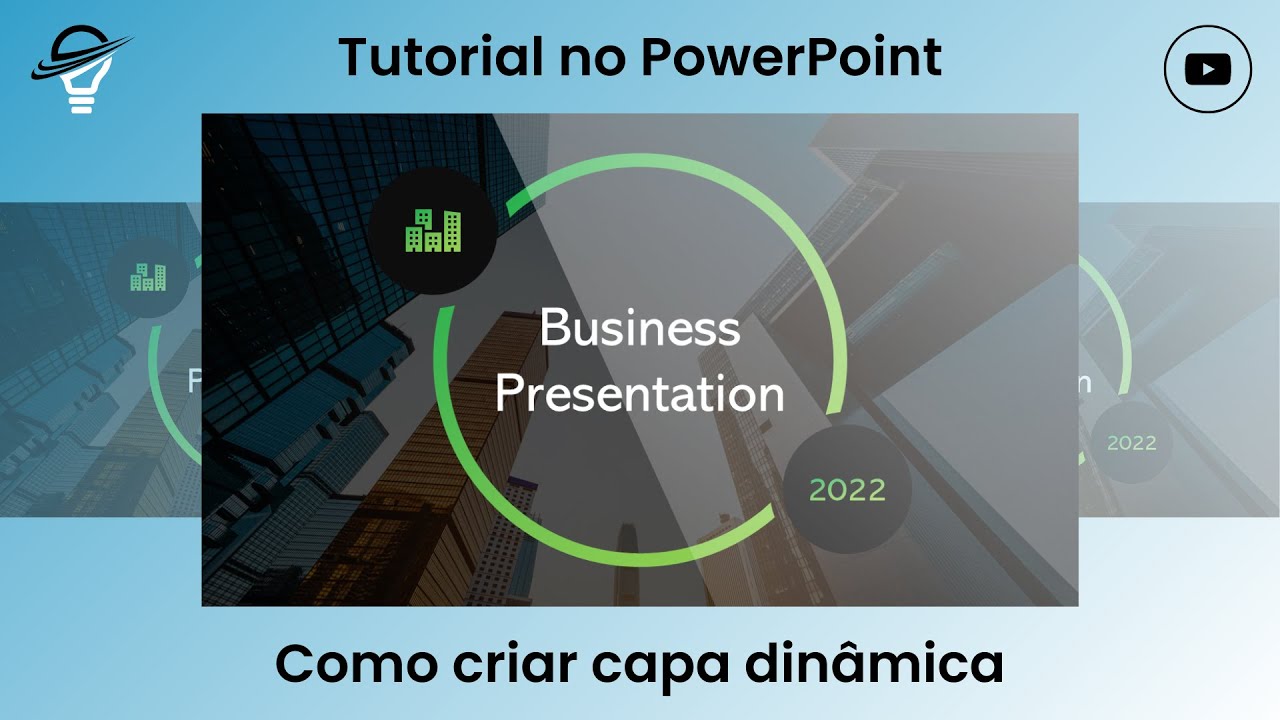 Como criar capa dinâmica no PowerPoint | Tutorial de slide profissional ...