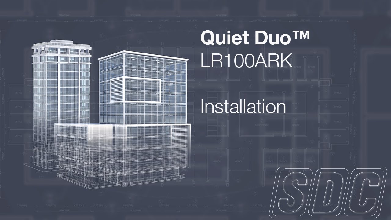 QuietDuo™ Model LR100ARK Adams Rite Installation - YouTube