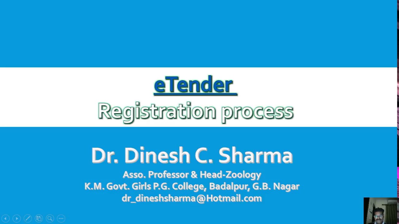 eTender - Registration process in UP- Hindi - YouTube