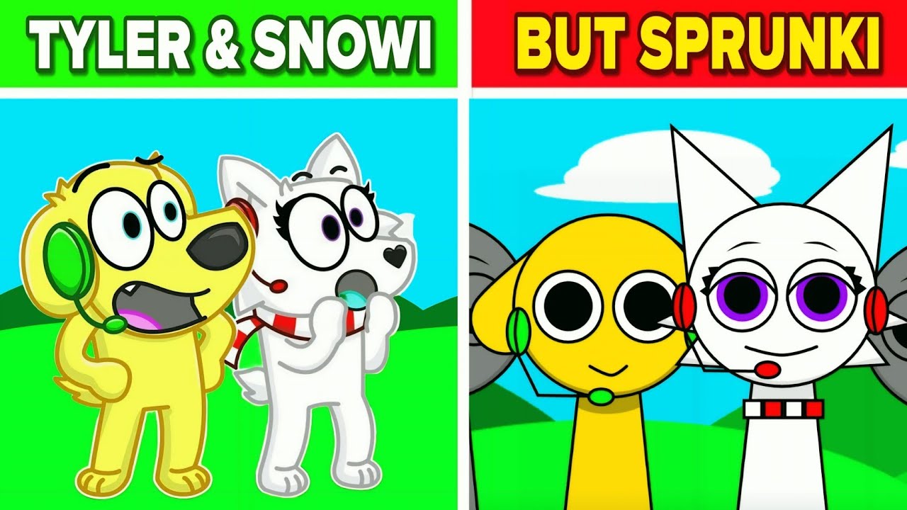 TYLER & SNOWI in Sprunki World! Normal vs Horror Edition [NEW MOD ...