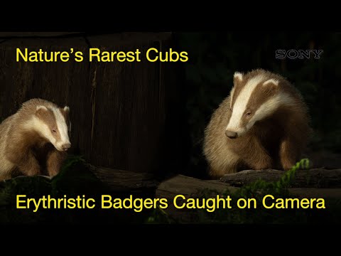 Photographing Nature’s Rarest Cubs – Erythristic Badgers Caught on Camera