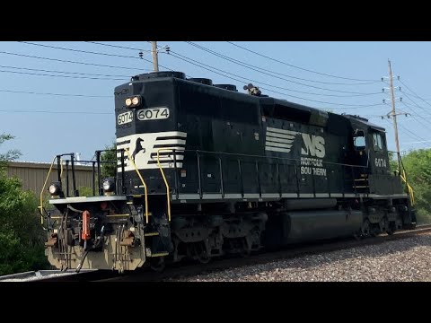 Ns 6074 going to Luther yard to get some cars - YouTube