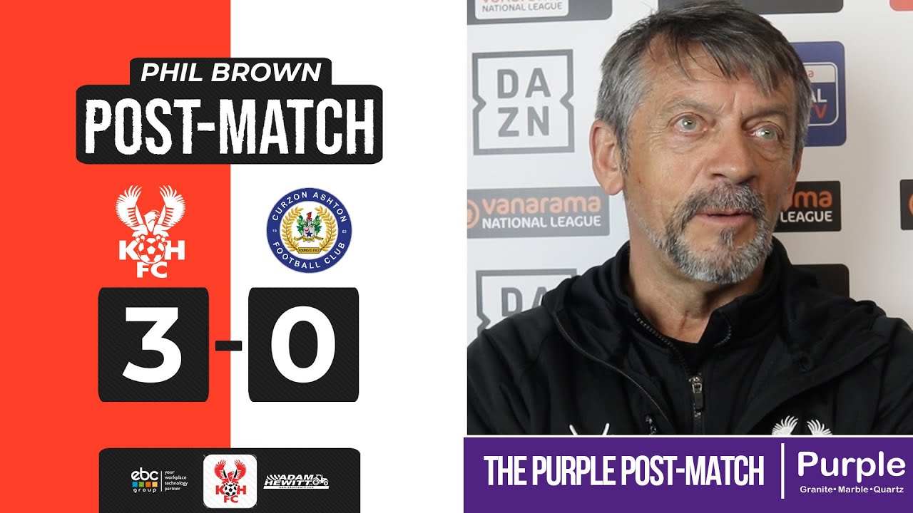 🟪 12 Apr | PURPLE POST-MATCH | Phil Brown on Curzon Ashton win - YouTube