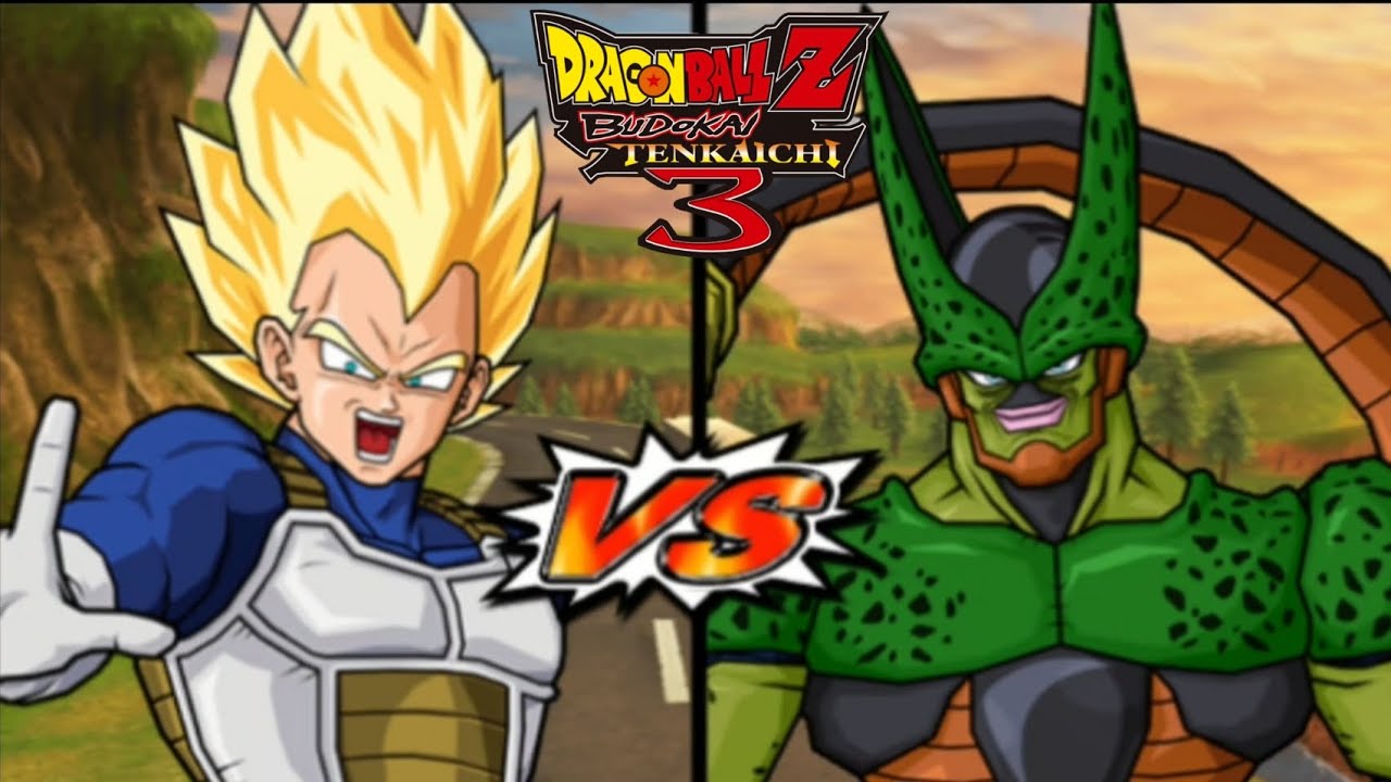 VEGETA SSJ VS CELL SEGUNDA FORMA TENKAICHI 3 COMBATE CLÁSSICO CPU VS ...
