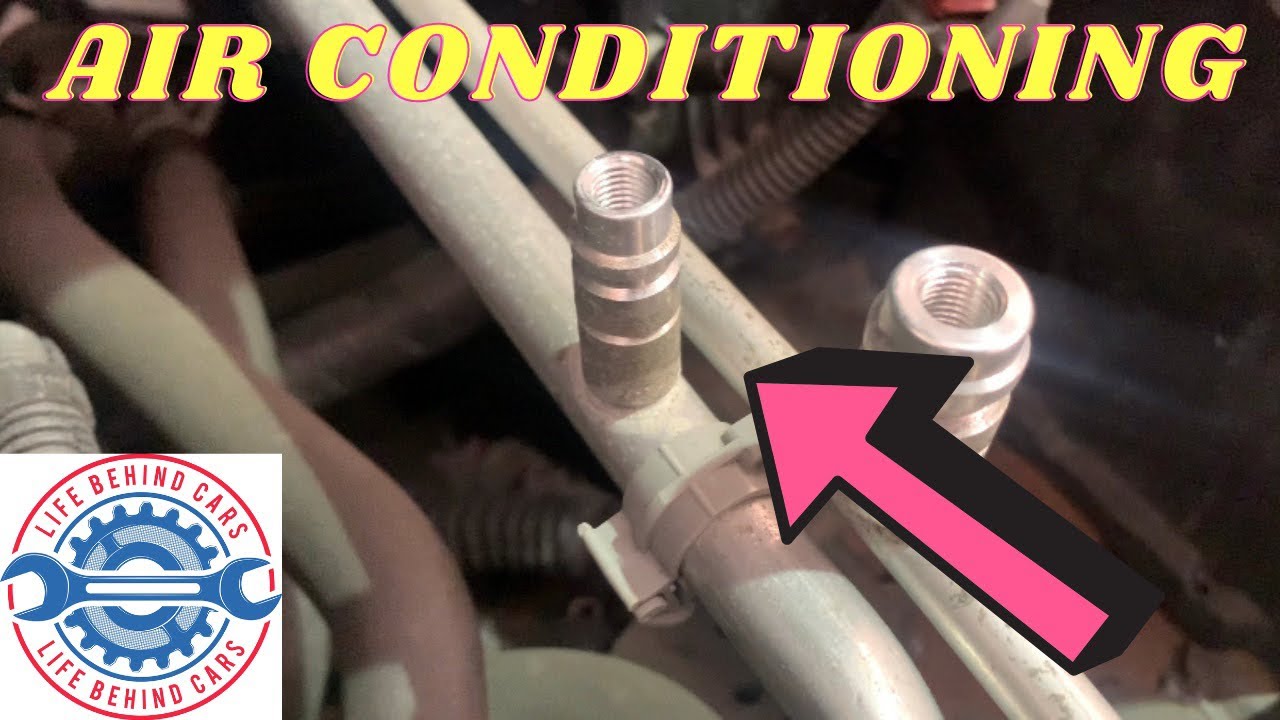 Citroen C1 Air Conditioning Gas Refill Pipe Connectors - YouTube