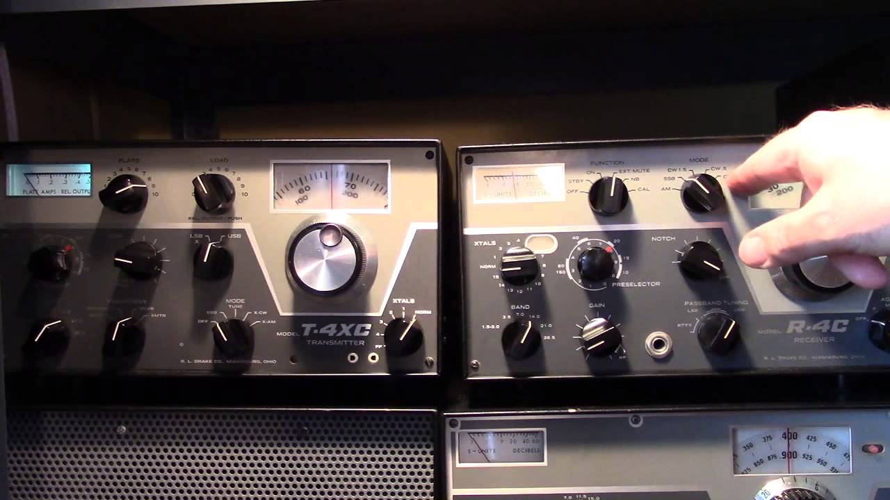 Drake C-Line HF Amateur Receiver and Transmitter (1973) - YouTube