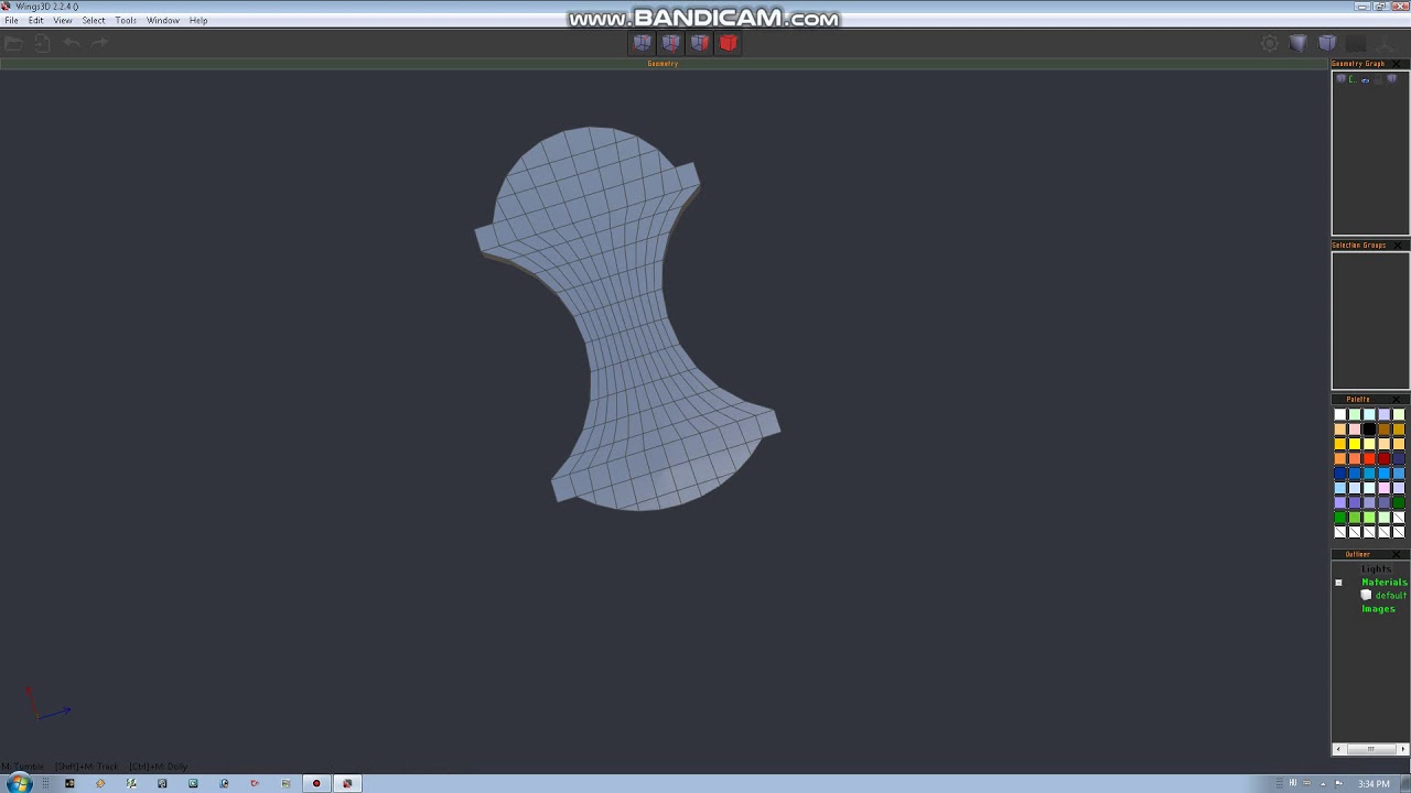 Wings3D modelling uv create texture part1 - YouTube