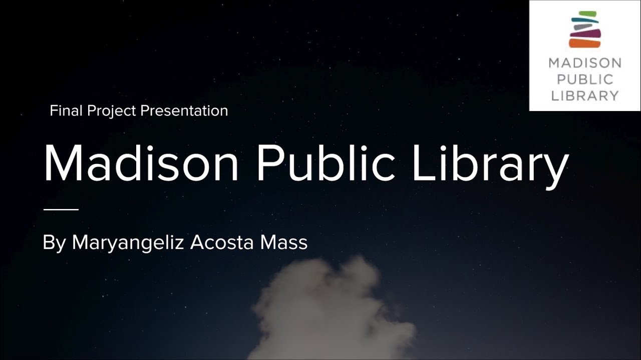 Madison Public Library Presentation - YouTube