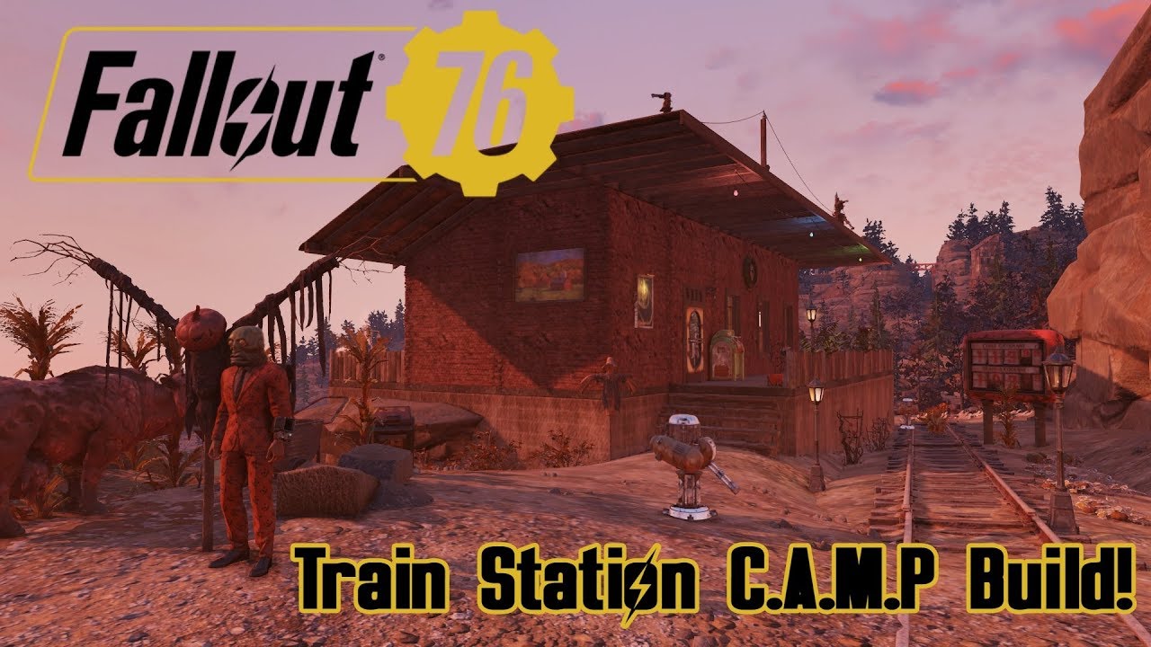 Fallout 76 / Train Station C.A.M.P Build! - YouTube