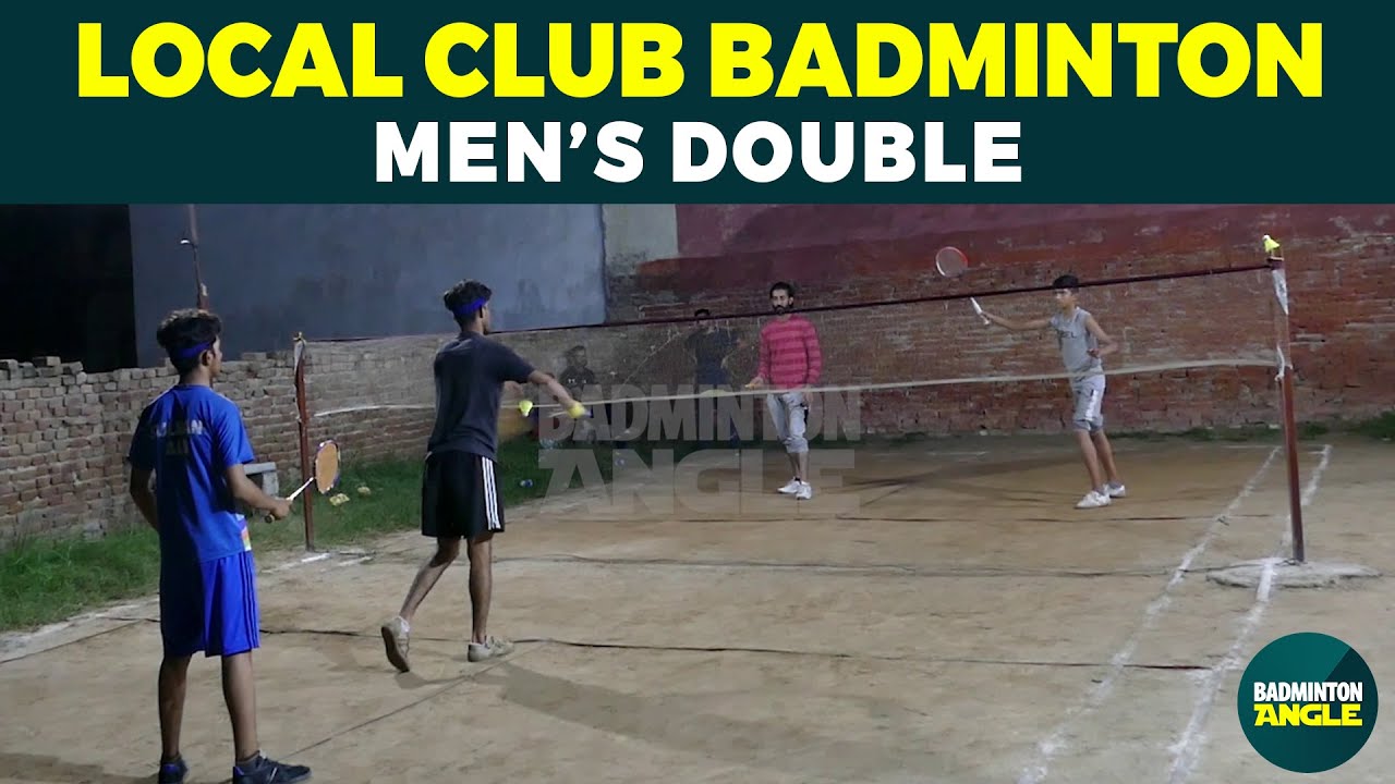 Men's Double Badminton Match | Local Badminton Club - YouTube