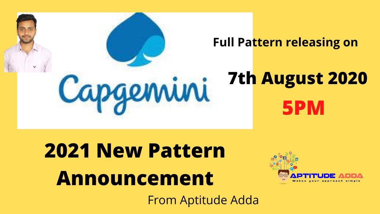 Capgemini New Pattern 2021 Details by Sriram Gundepudi Announcement ...