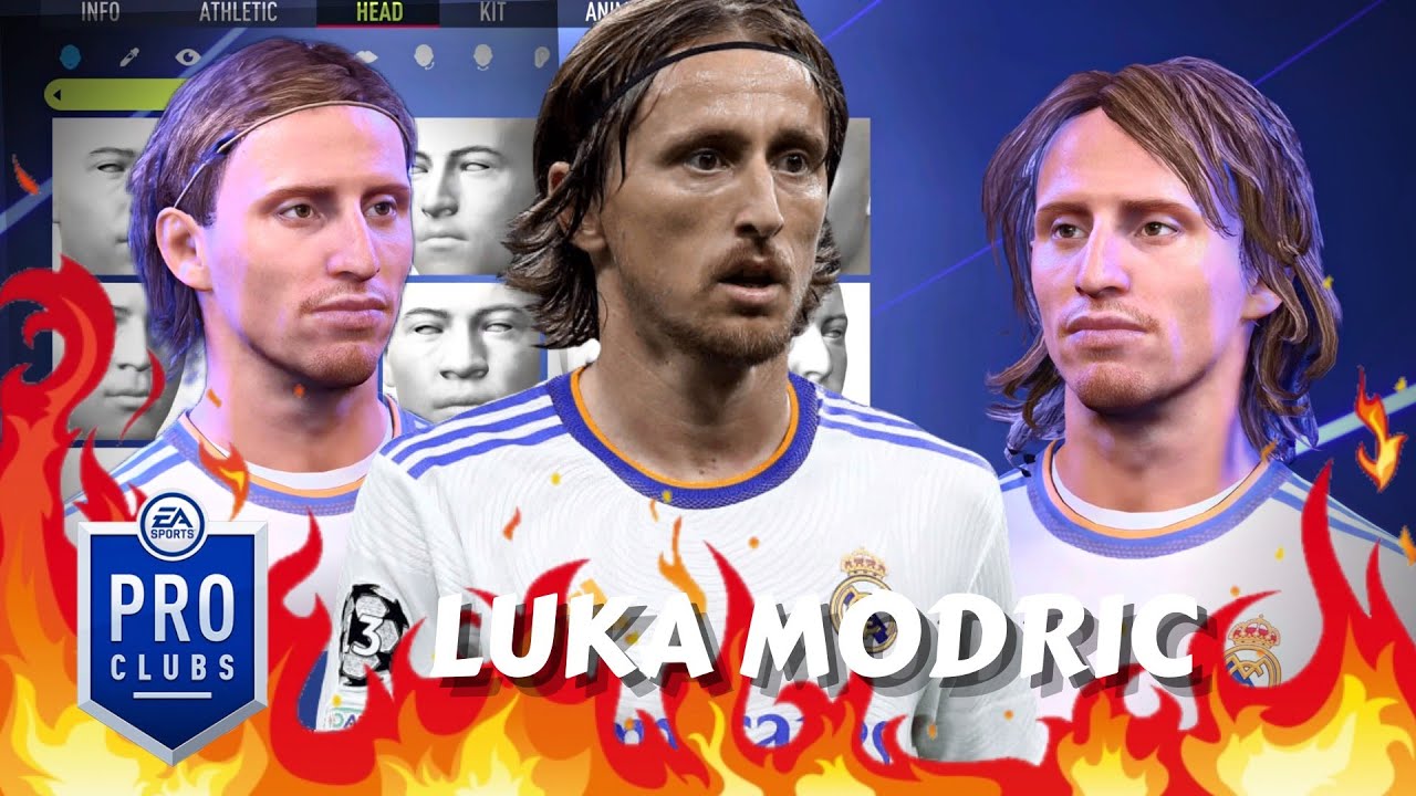 FIFA 22 Luka Modric Pro Clubs Creation - YouTube