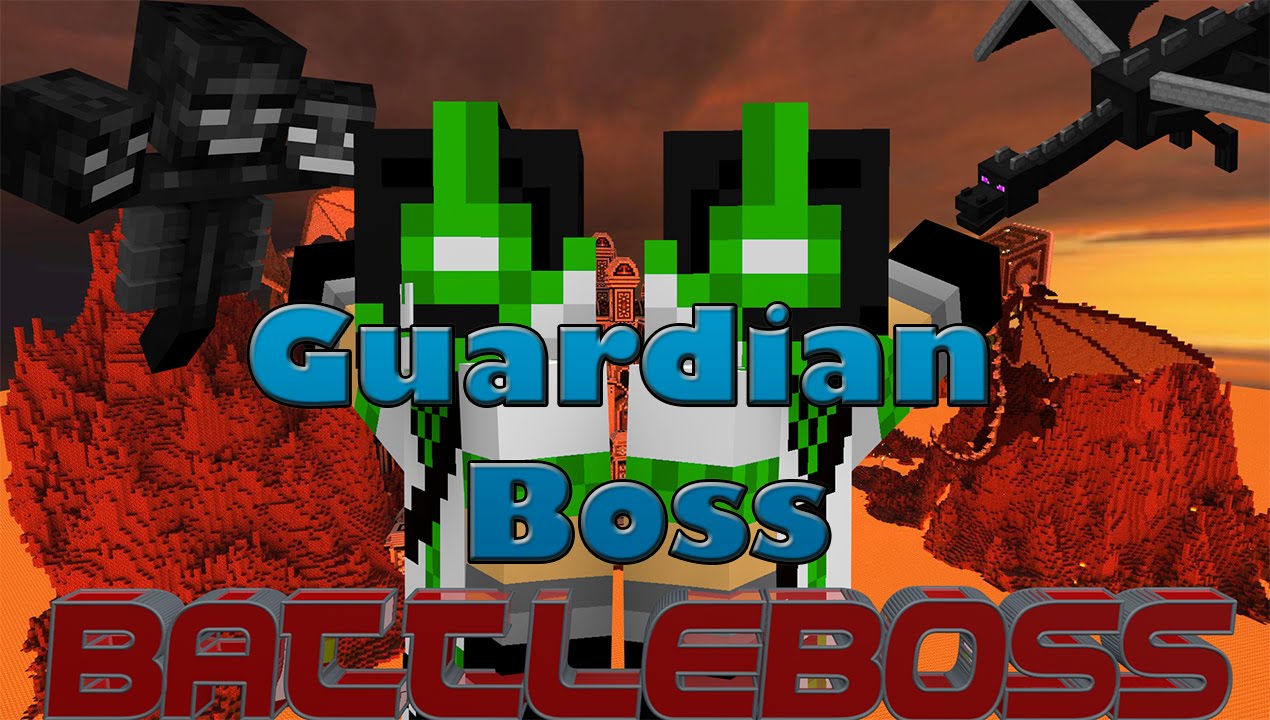 Minecraft Boss Battle Ep 4 Guardian Boss - YouTube