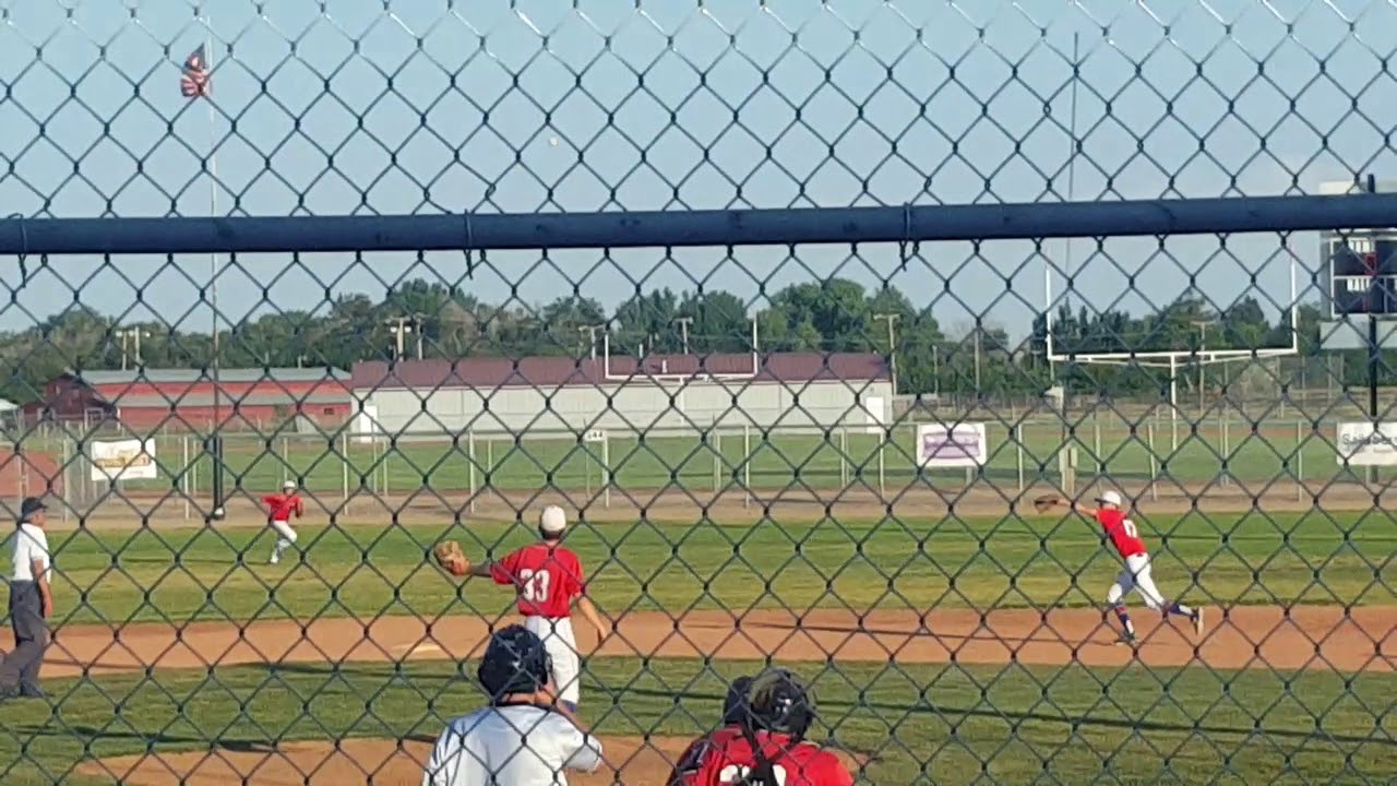 7-11-18 - Caden Edson muscles and rbi single to center (Centaurus 3 ...