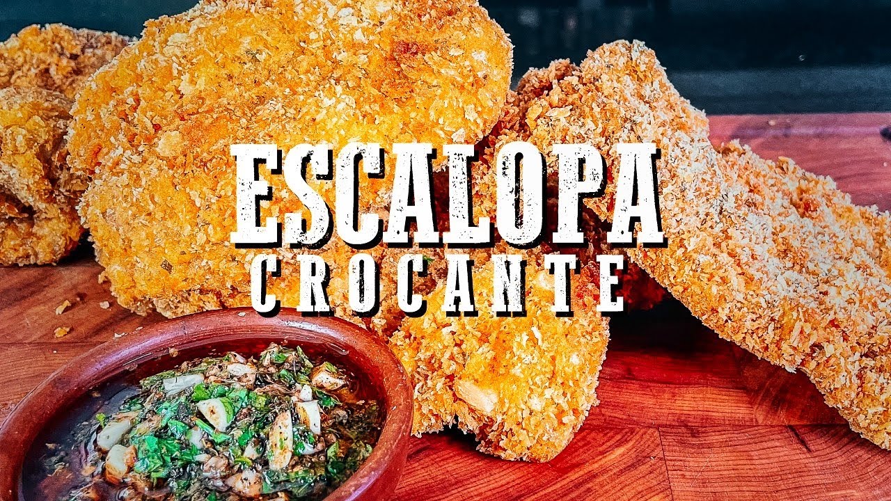 Escalopa Crocante de Lomo Vetado de Cerdo y Chimichurri | Slucook - YouTube
