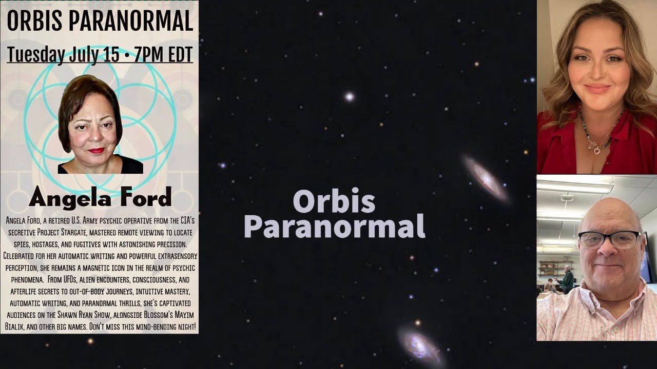 Angela Ford, Stargate Remore Viewer, on Orbis Paranormal - YouTube