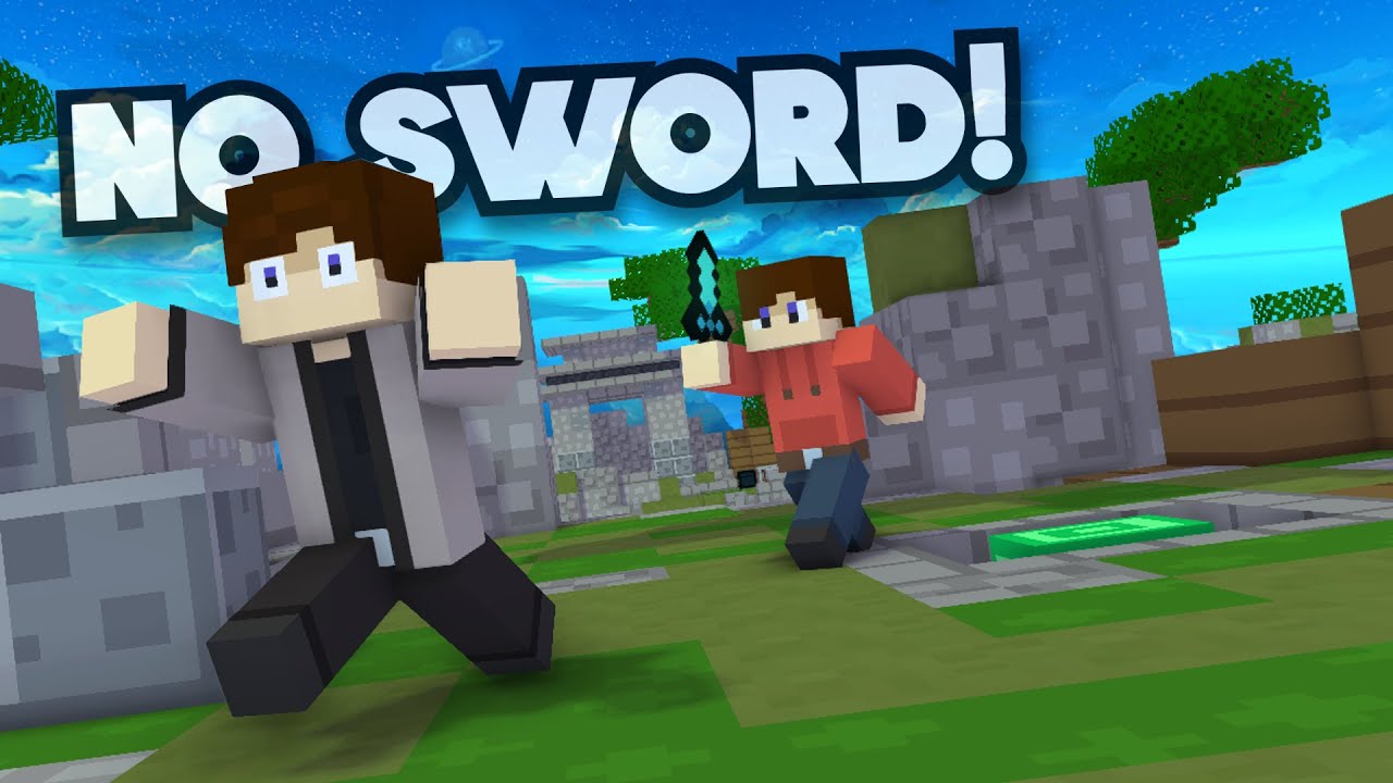 Bloxd.io Bedwars But I Can't Use Any Sword! || Bloxd man - YouTube