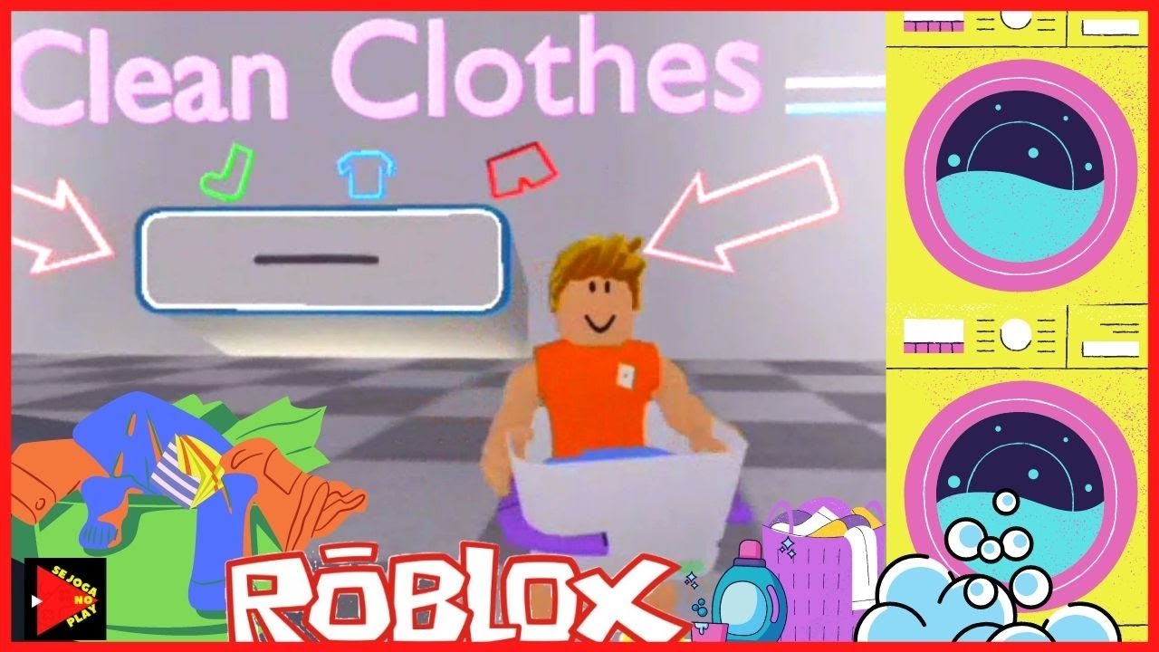 Roblox - OLHA só a BAGUNÇA que Eu Fiz na LAVANDERIA! ( Laundry ...