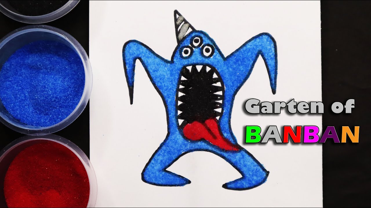 How to sand drawing Nabnab from Garten of Banban2. #nabnab # ...