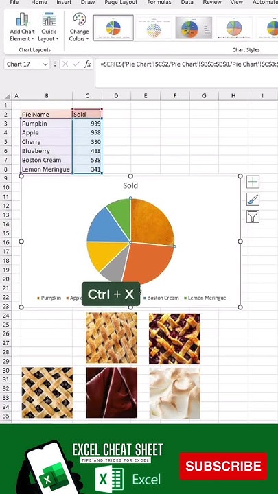 How To Create Pie Chart With Photo Exceltutorial Exceltips Shortvideo Youtube