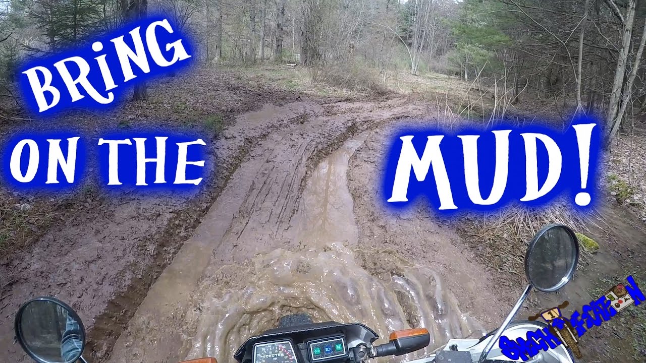 Riding a dirtbike in the mud! - 09 Yamaha TW200 - YouTube