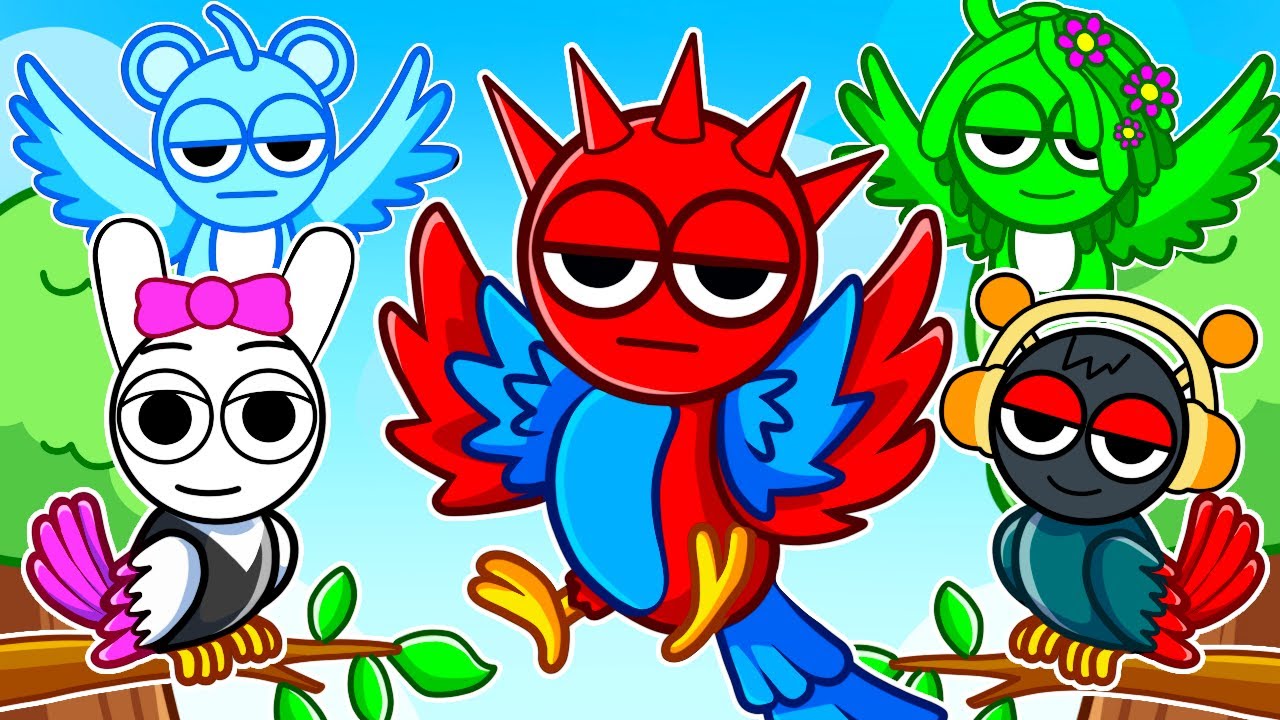 Spidey Friends Have a SPRUNKI BIRD FAMILY in Roblox.... - YouTube