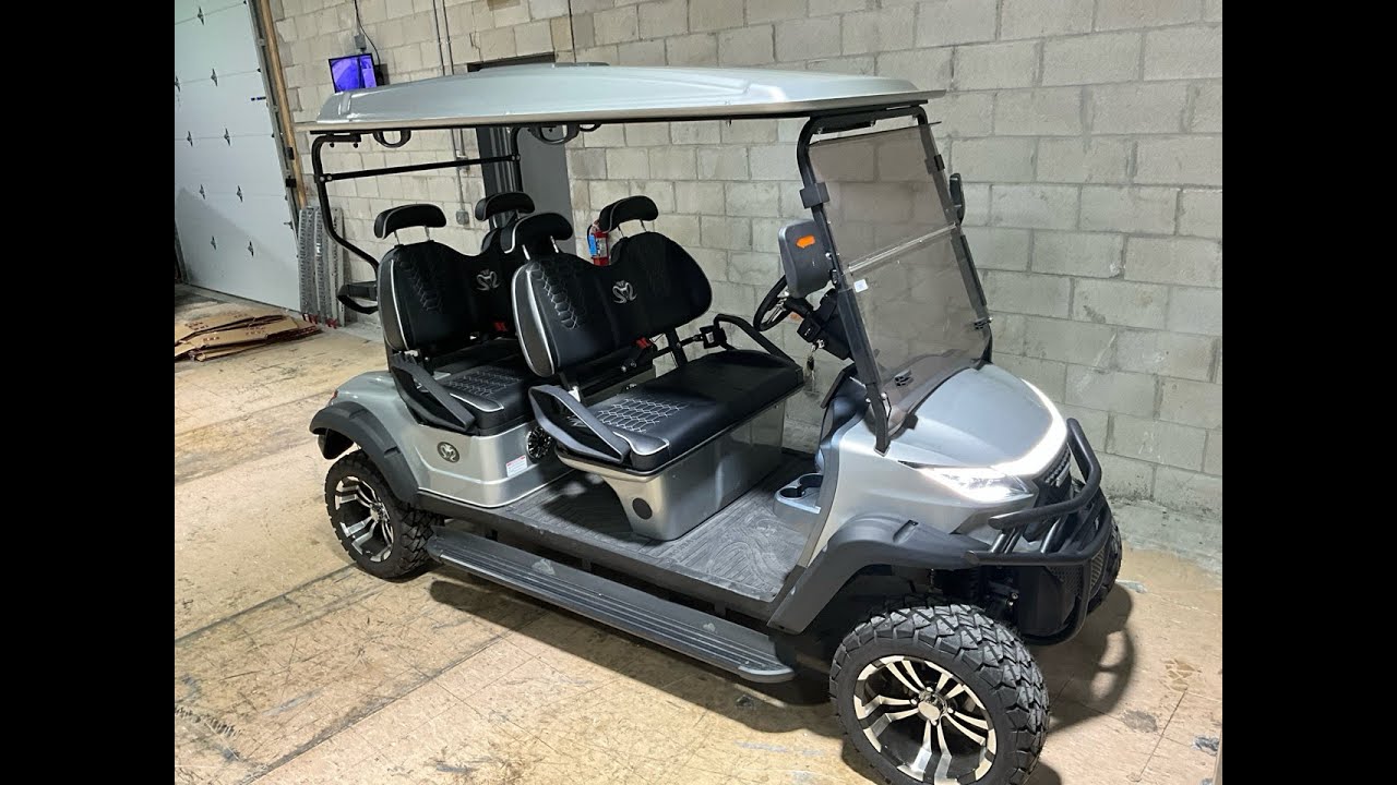Lot: 71 2024 Venom EV Cart Stealth Silver LSV - YouTube