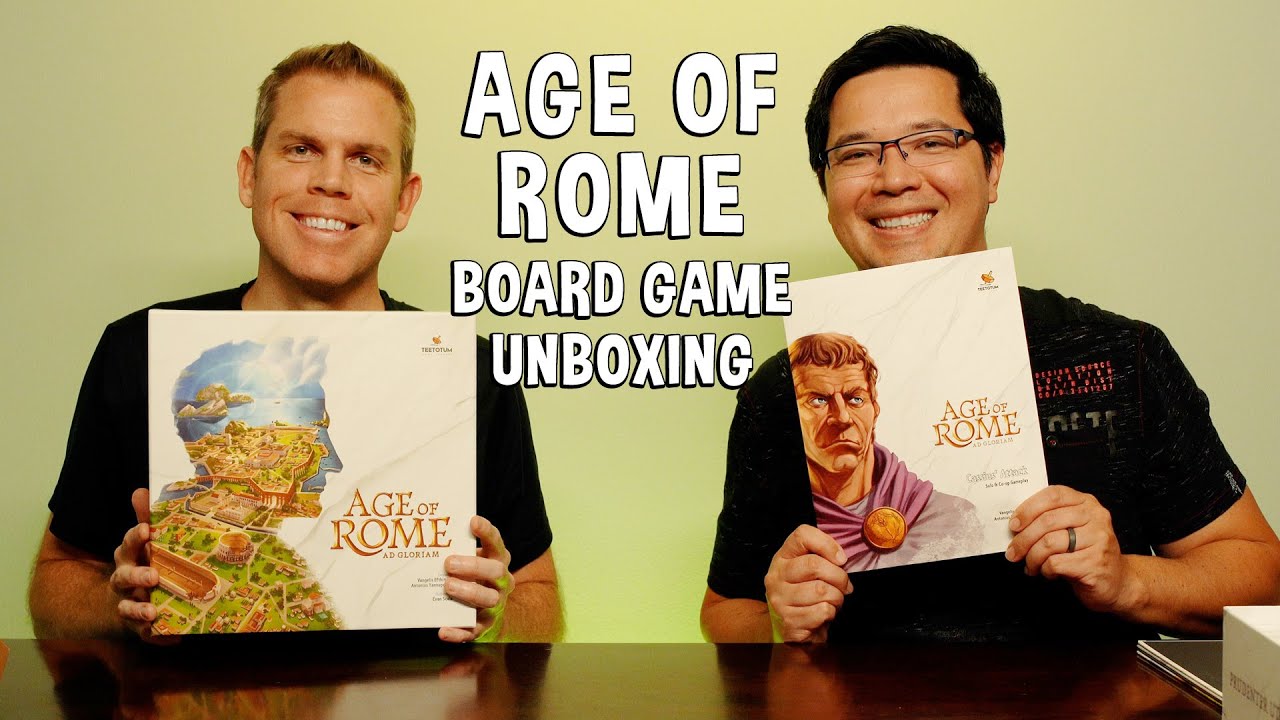 Unboxing Age of Rome - Roman Emperor Board Game - YouTube