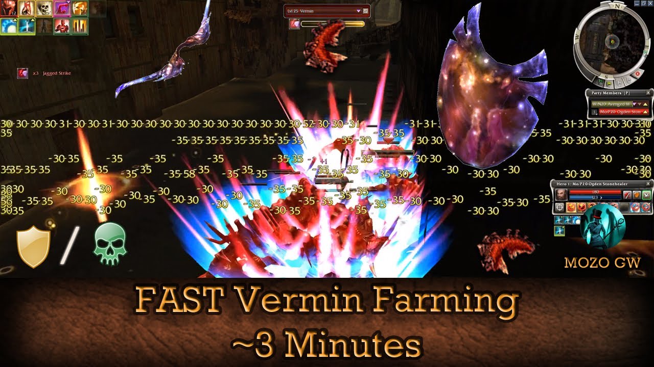 FAST Vermin Farm, HM - Guild Wars Warrior Farm W/N - YouTube