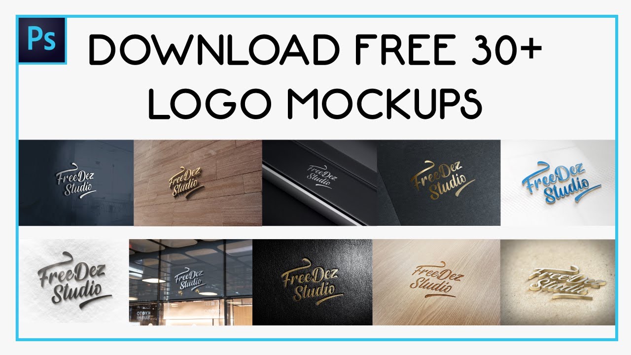 Download FREE Logo Mockups PSD 30+ and Text Effects | FreeDez Studio ...