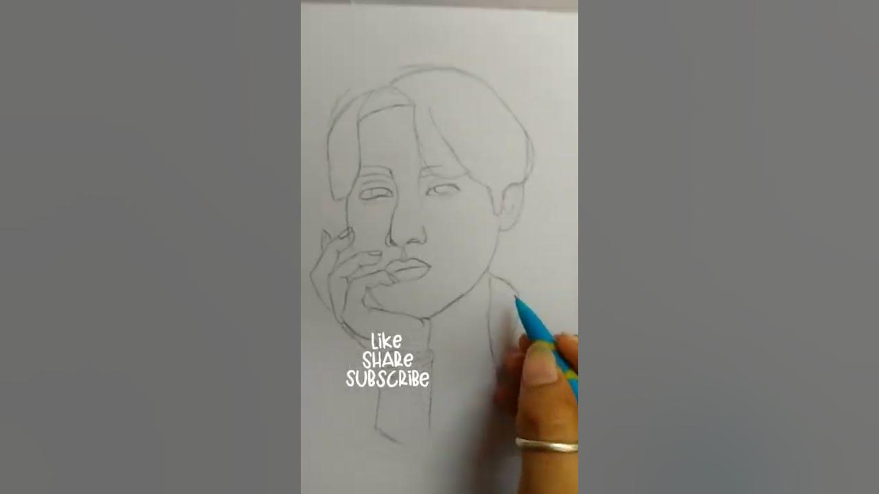 Day2 Challenge Draw BTS V Comment Me Aapna Favorite BTS Army Boy Ka day2-challenge-draw-bts-v-comment-me-aapna-favorite-bts-army-boy-ka