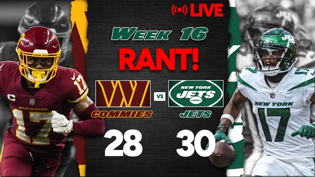 YOU BLEW IT!!!! Jets Fan Reactions to Jets WIN vs Commanders - Post ...