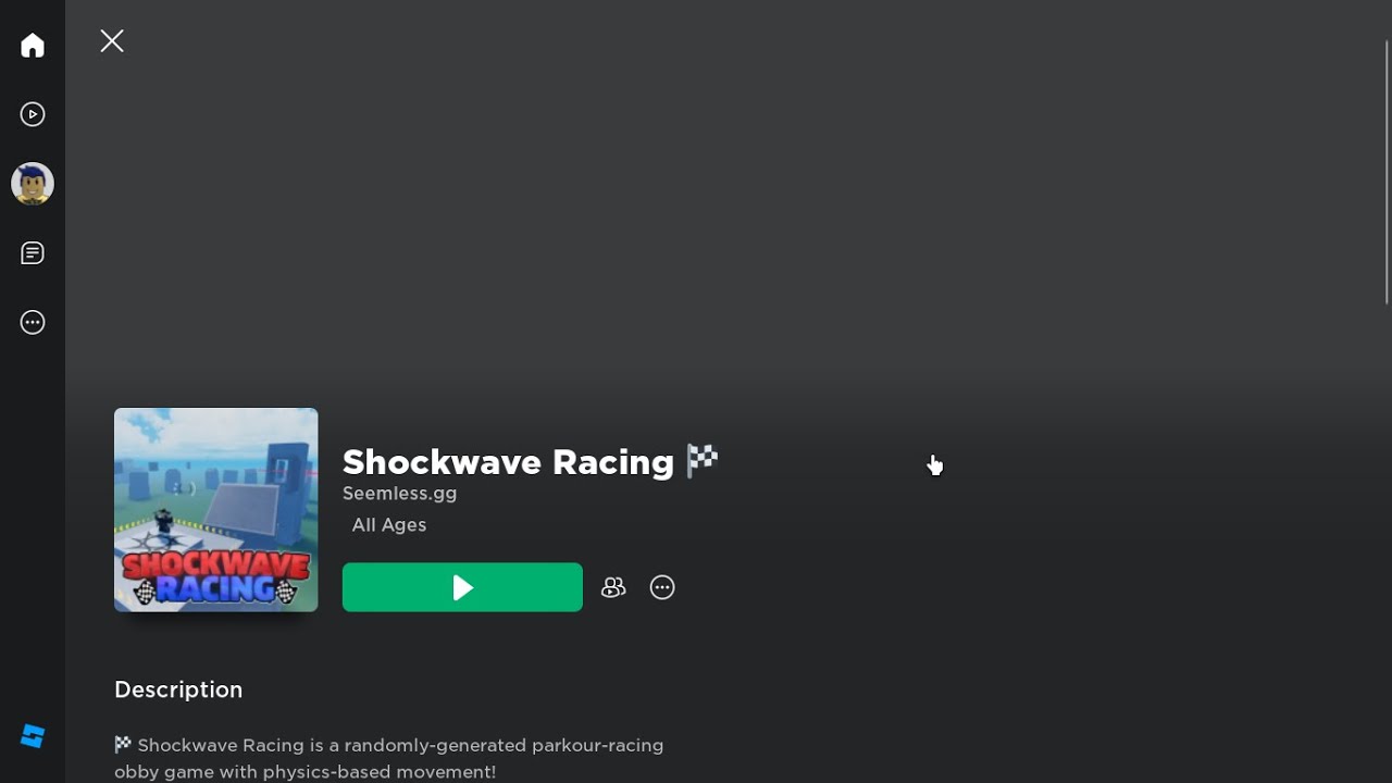 Playing Roblox Shockwave racing - YouTube