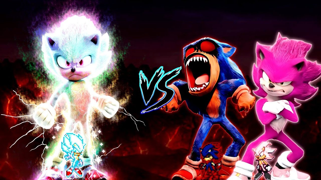 Hyper Sonic H 11P OP VS Sonic exe V3 OP (all form) & Sonic Black V3 OP ...