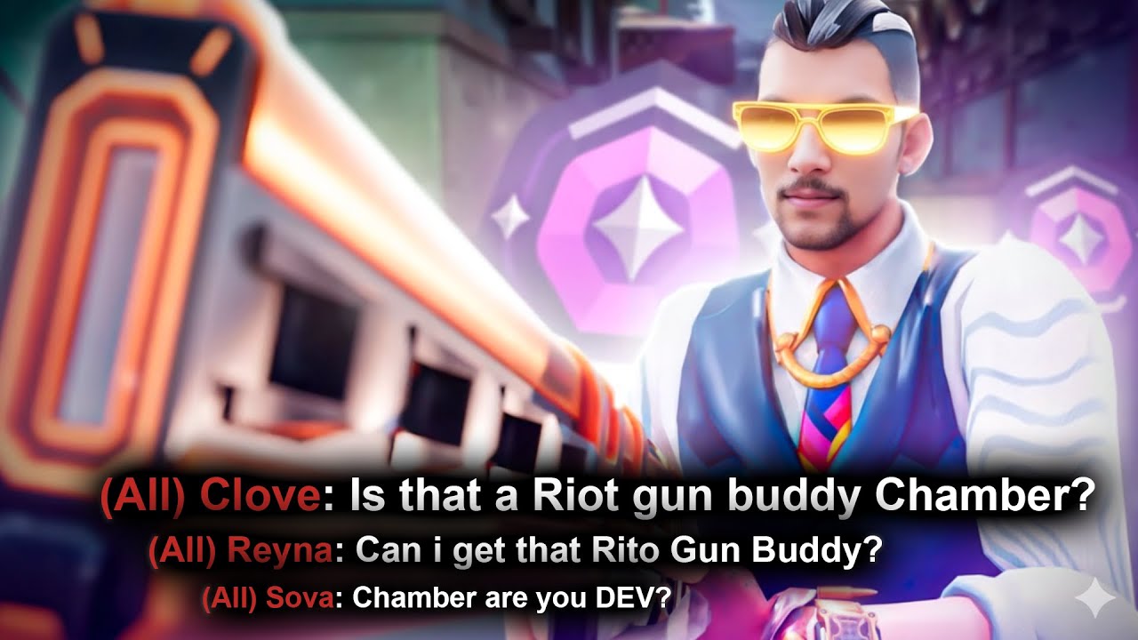 (FEETCAM)😱 Riot Gun Buddy BUFF Made Chamber UNSTOPPABLE | Valorant ...