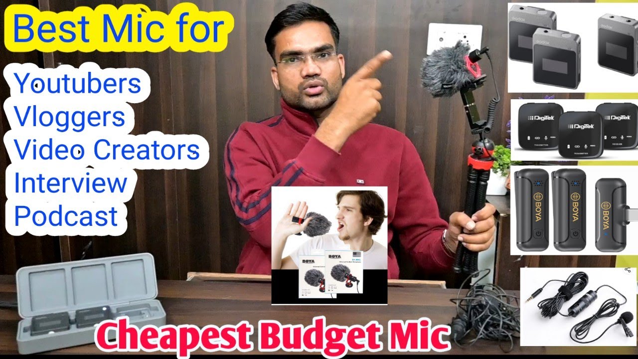 Best mic for Youtuber, Vlogger, Budget mic for video creator #budgetmic ...