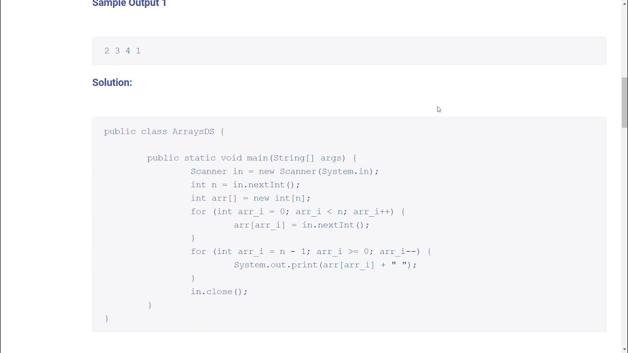 Arrays – DS | HACKEREARTH DATA STRUCTURE |Challenge Answer#1 - YouTube