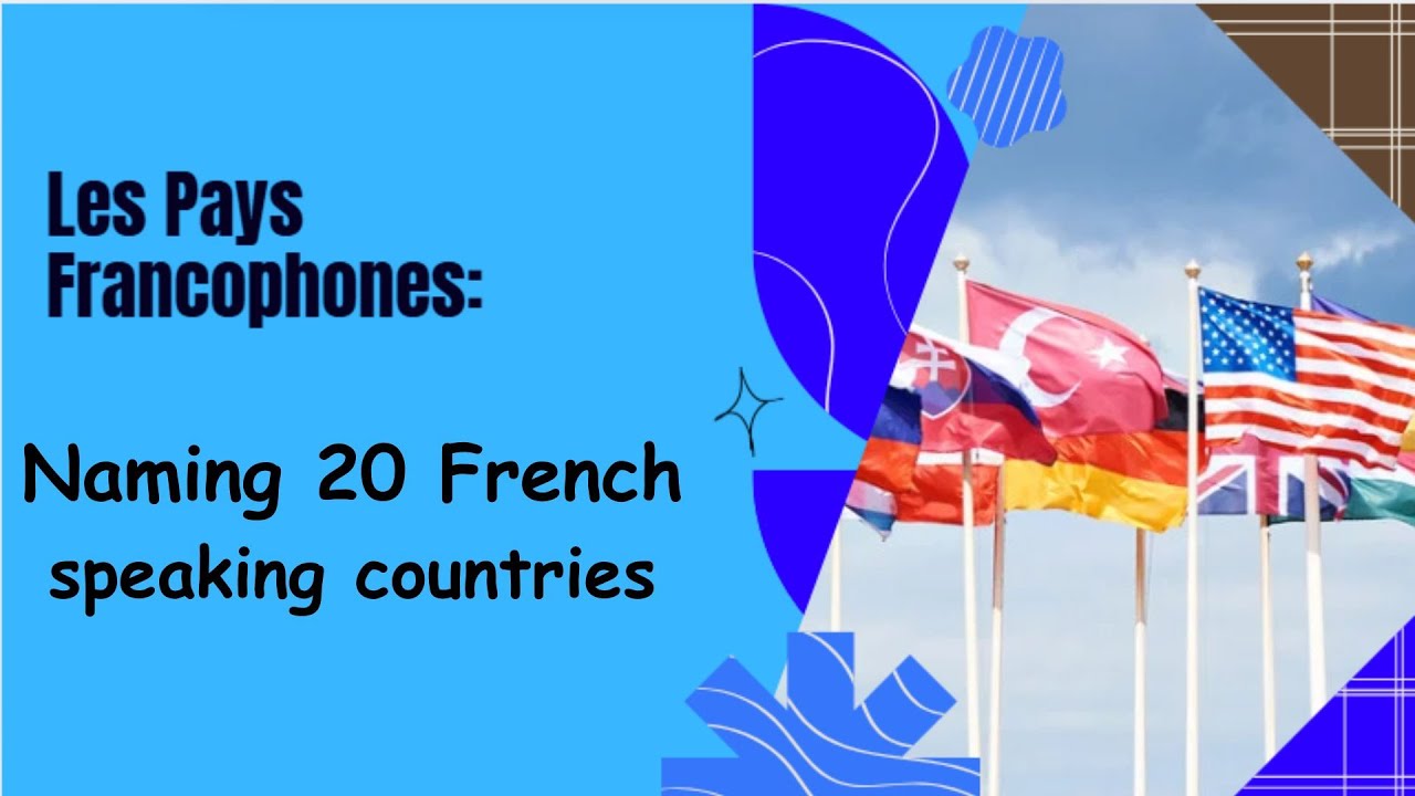 DELF Lesson 6 #delf A1Les Pays Francophones -Naming French speaking ...