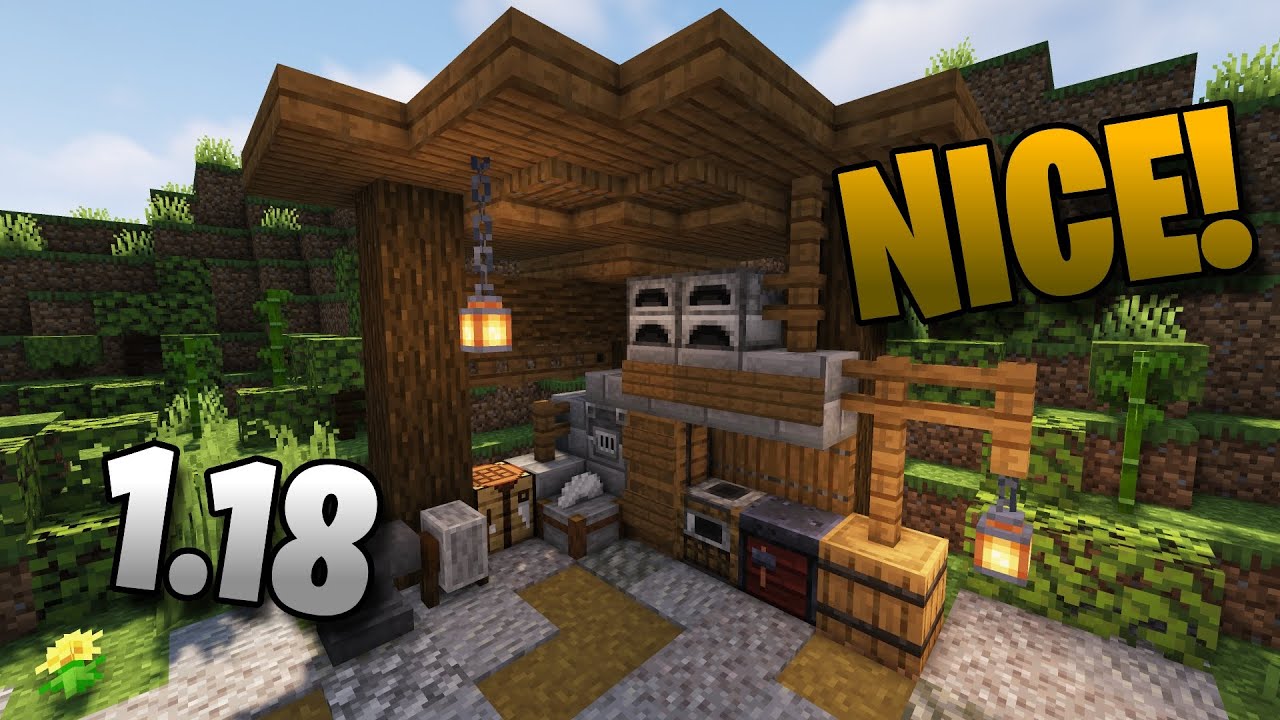 Simple & Cool Outside Smithing House In Minecraft 1.18.1+ - YouTube