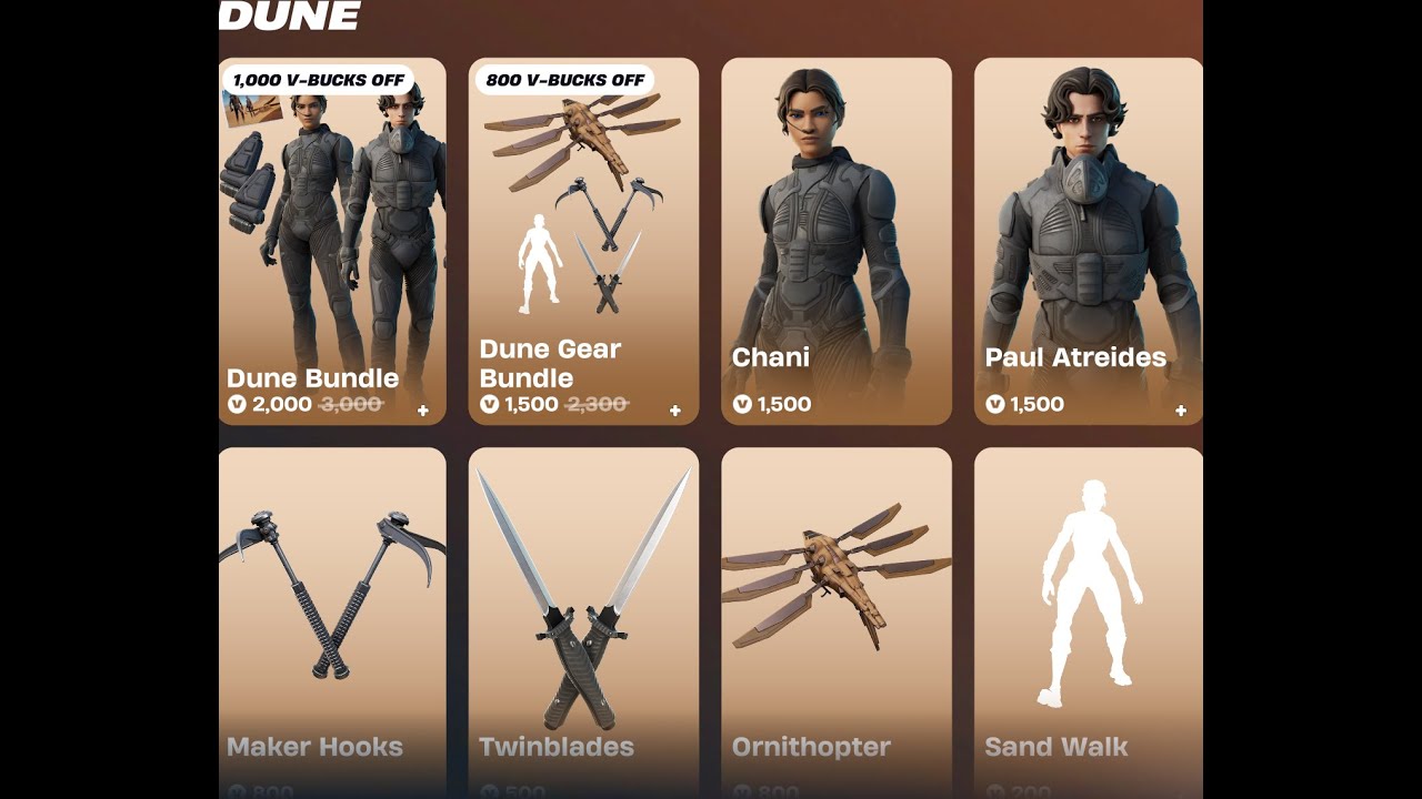 Fortnite Item Shop (3rd February 2026) The Dune Bundles Return # ...