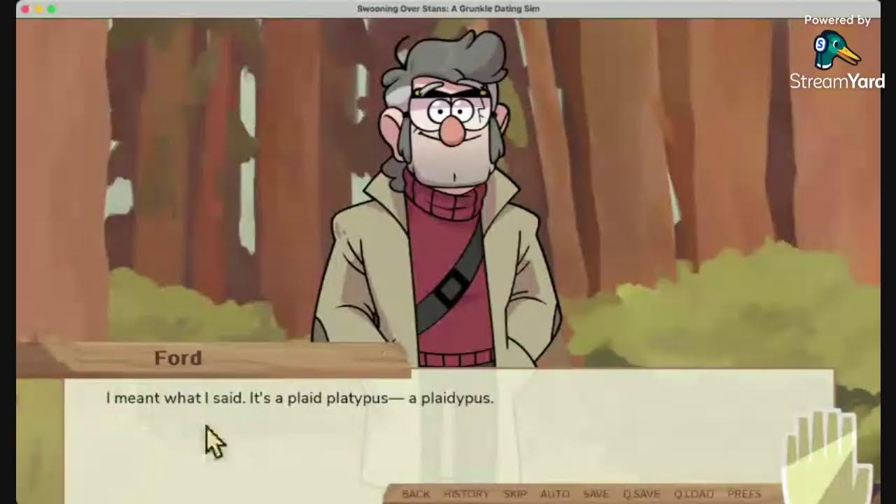 Playing a gravity falls sim if my puter works - YouTube