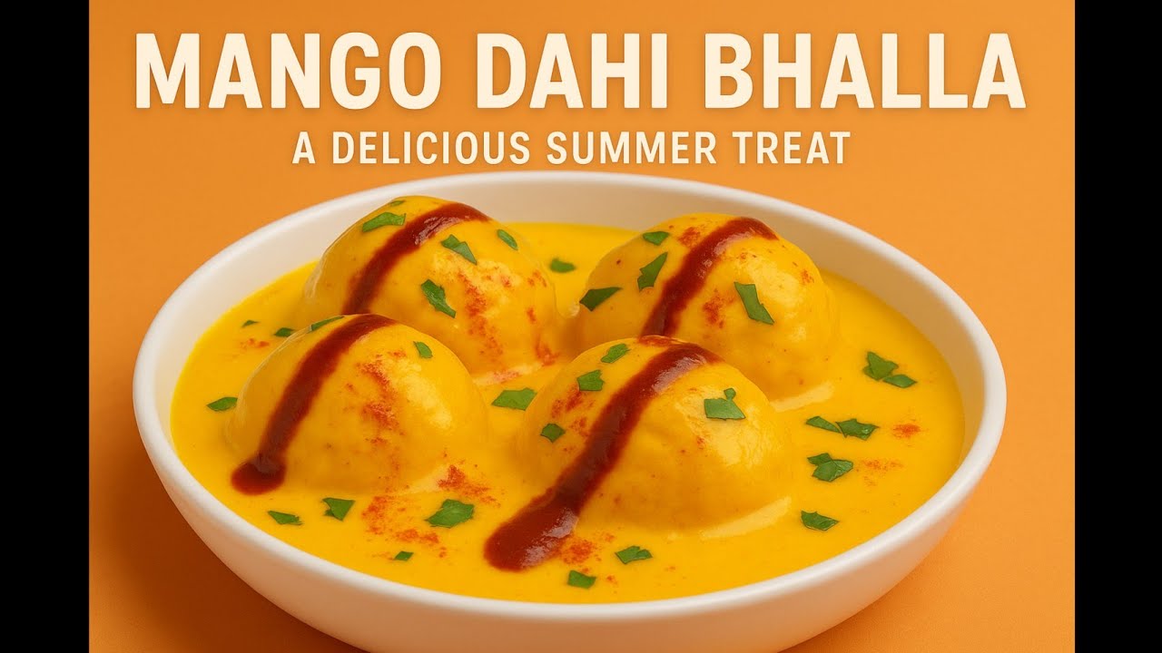 Mango Dahi Bhalla Recipe | Aam Dahi Bhalla | Summer Special Chatpata ...