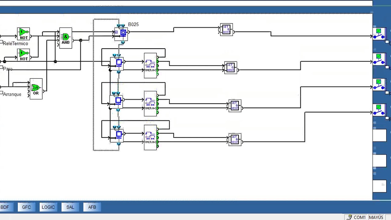 ARRANQUE CONTROLADO DE MOTOR CON GRAFCET - YouTube