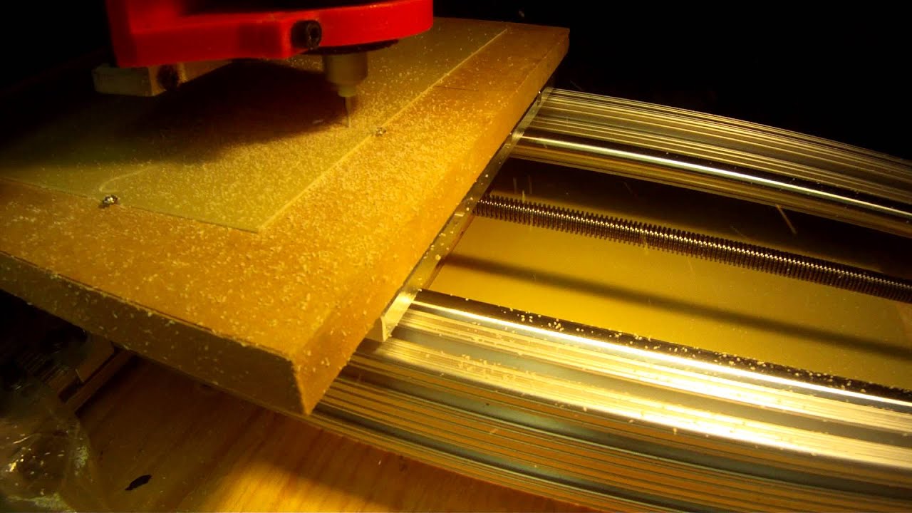 DiaLFonZo CNC Xylotex First cut - YouTube