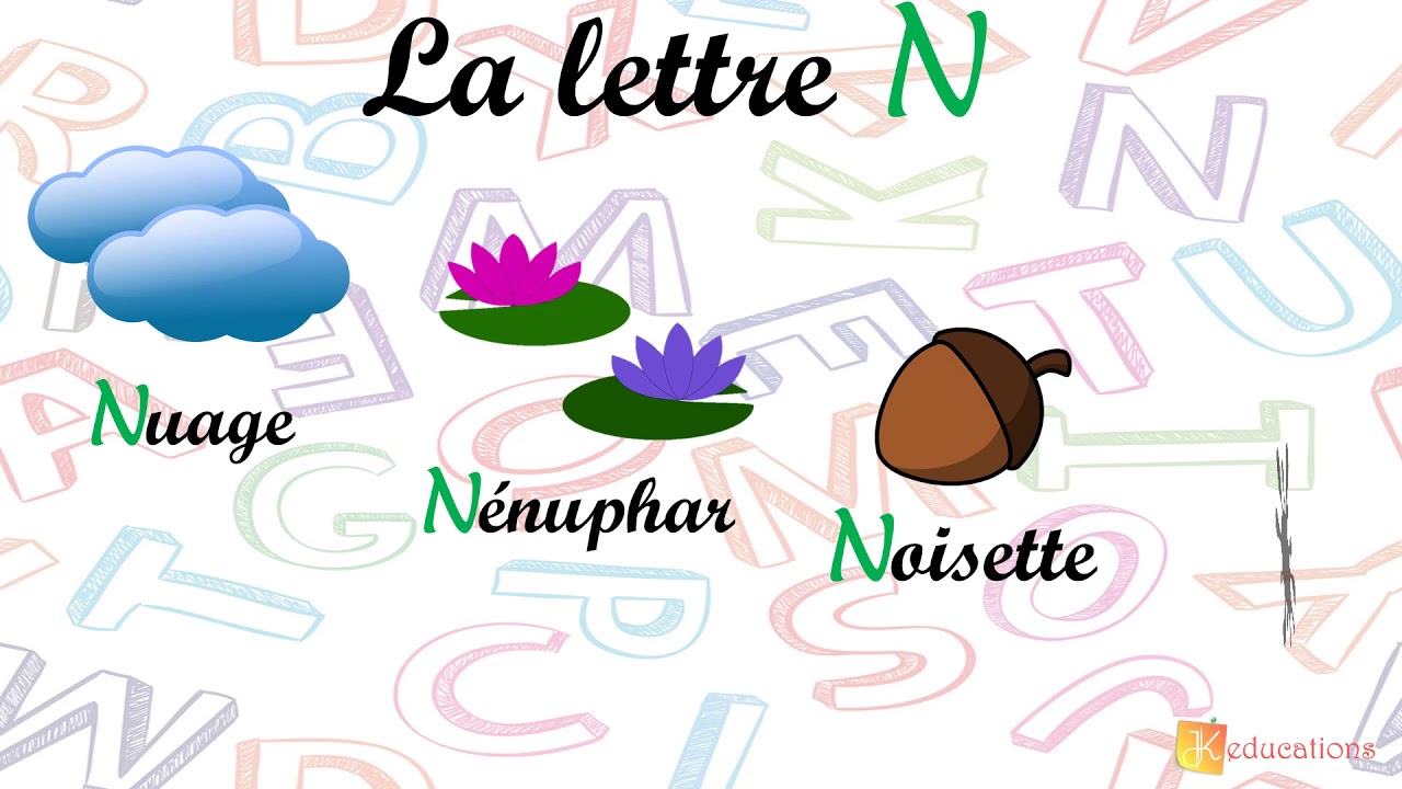 La lettre N - chanson et vocabulaire - YouTube