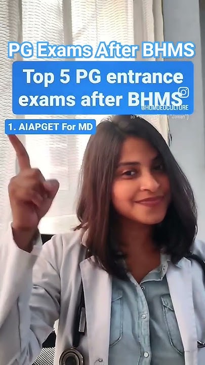 Entrance Exams that you can give after BHMS - YouTube