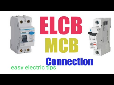 ELCB and MCB Connection - YouTube